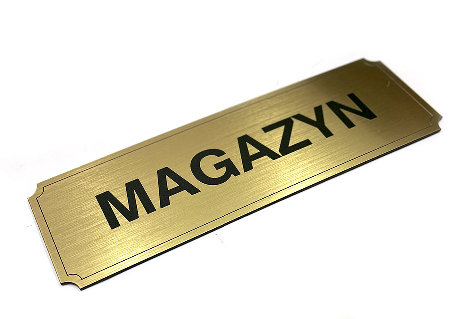 Tabliczka na drzwi, MAGAZYN - GRAVERIC - grawerowanie laserowe Tabliczka na drzwi, MAGAZYN - GRAVERIC - grawerowanie laserowe